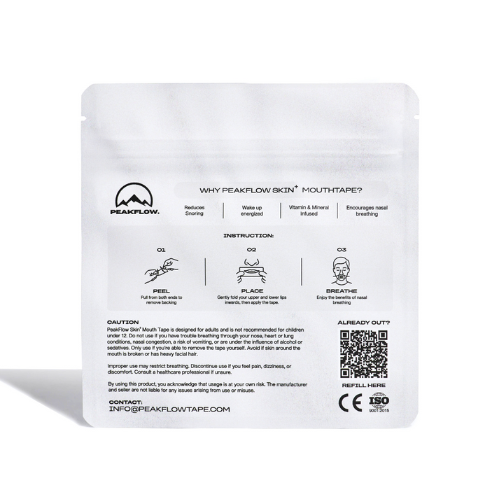 PEAKFLOW SKIN⁺ MOUTH TAPE